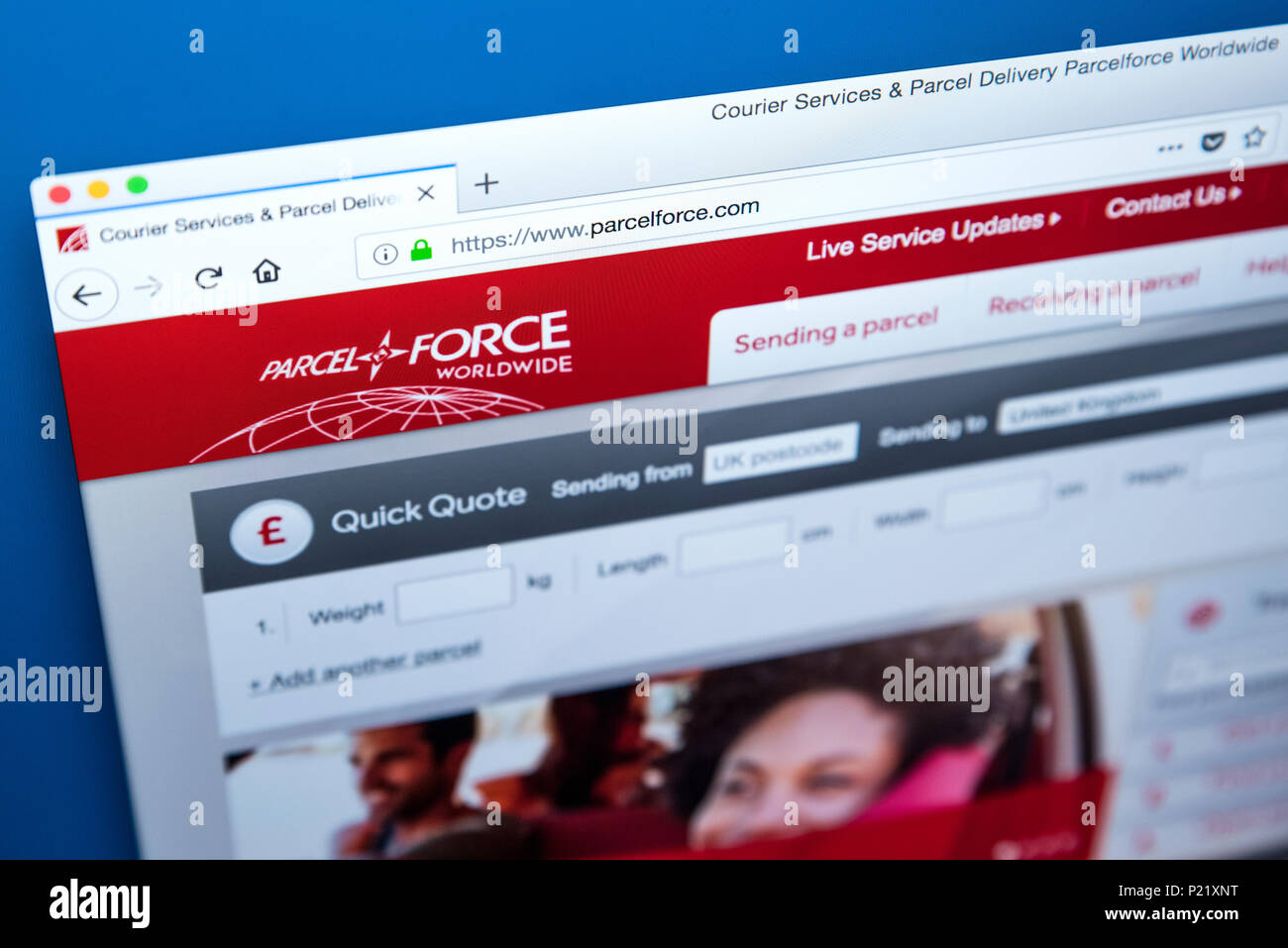 Parcelforce logo hi-res stock photography and images - Alamy