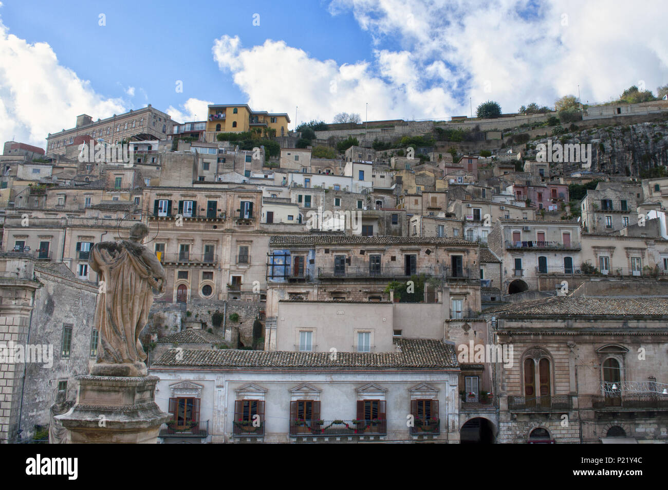 A breathtaking view of the baroque town of Modica from Saint Peter ...