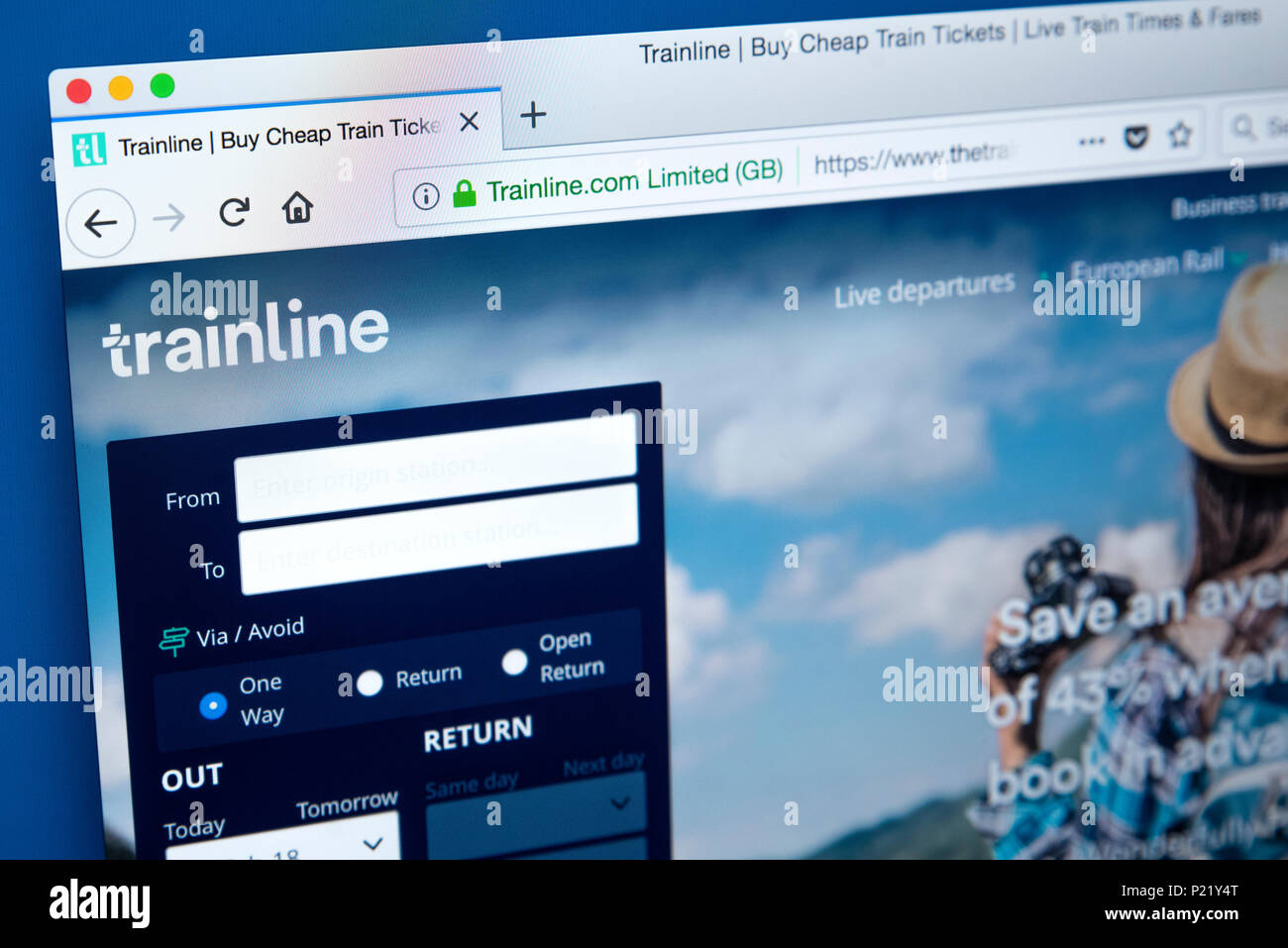 Trainline logo hi-res stock photography and images - Alamy