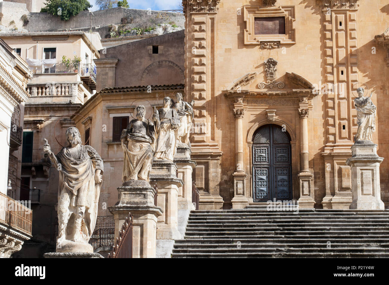 A beautiful view of the stunning steps of Saint Peter (San Pietro ...