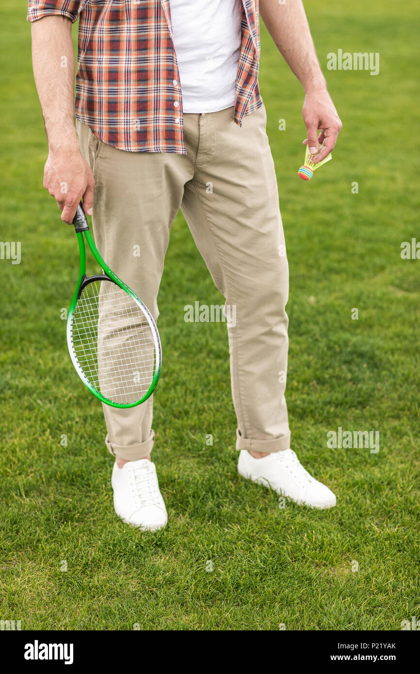 Legs badminton racket hi-res stock photography and images - Alamy