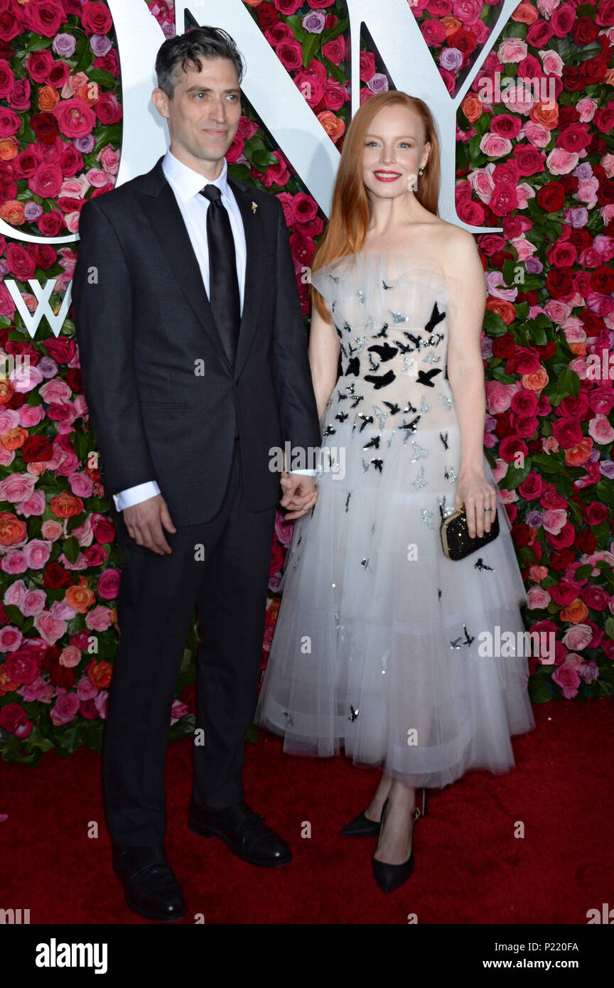 Sam Handel and his wife Lauren Ambrose attending the 72nd Annual Tony ...