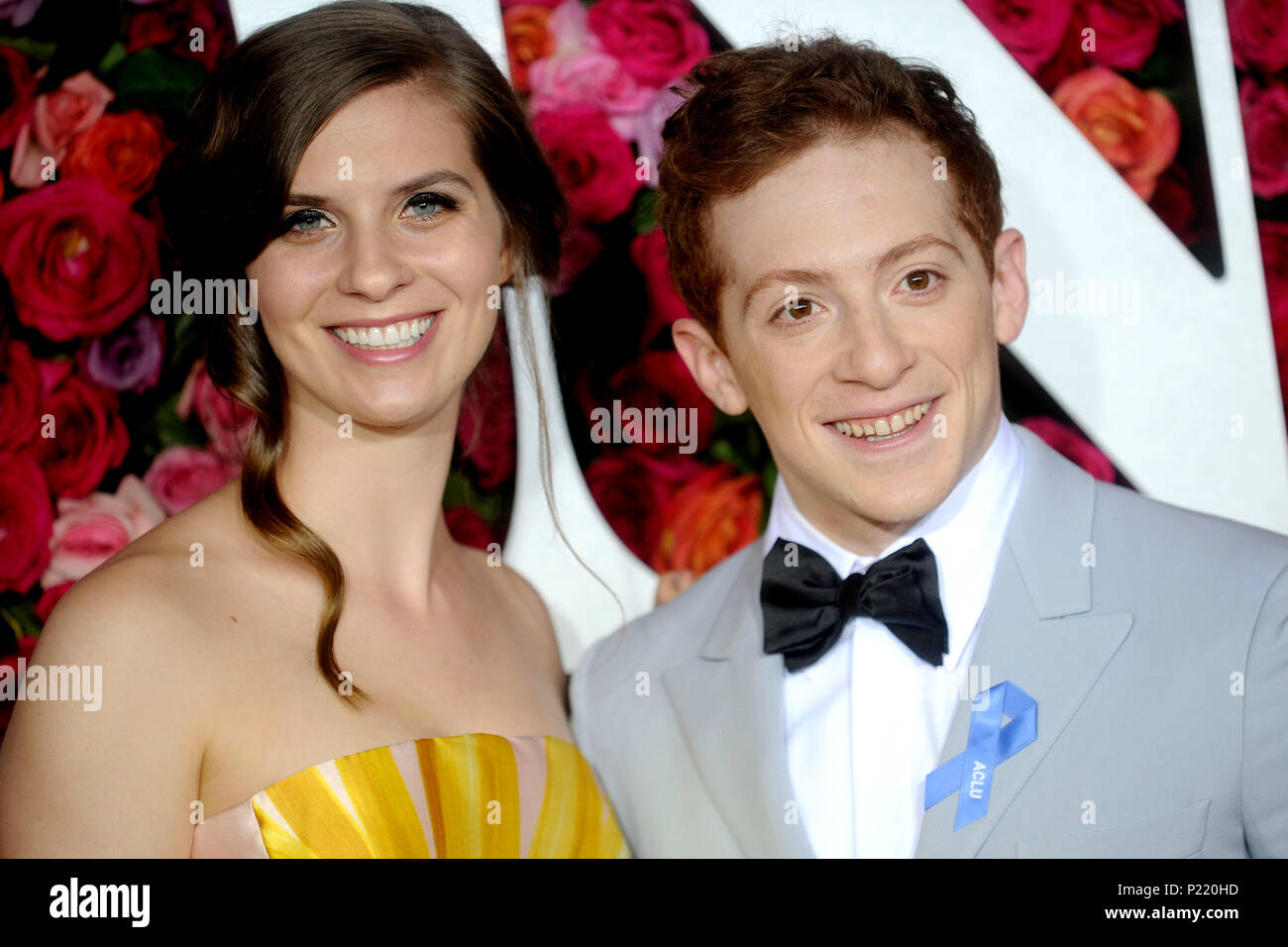 Ethan Slater and guest attending the 72nd Annual Tony Awards 2018 at ...