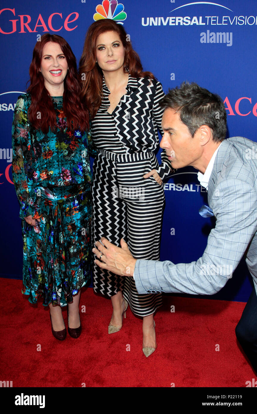 Megan Mullally, Debra Messing and Eric McCormack attending the NBC's ...