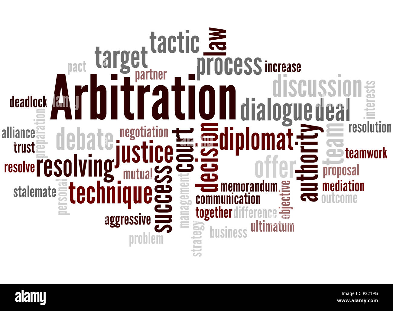 Arbitration, word cloud concept on white background Stock Photo - Alamy