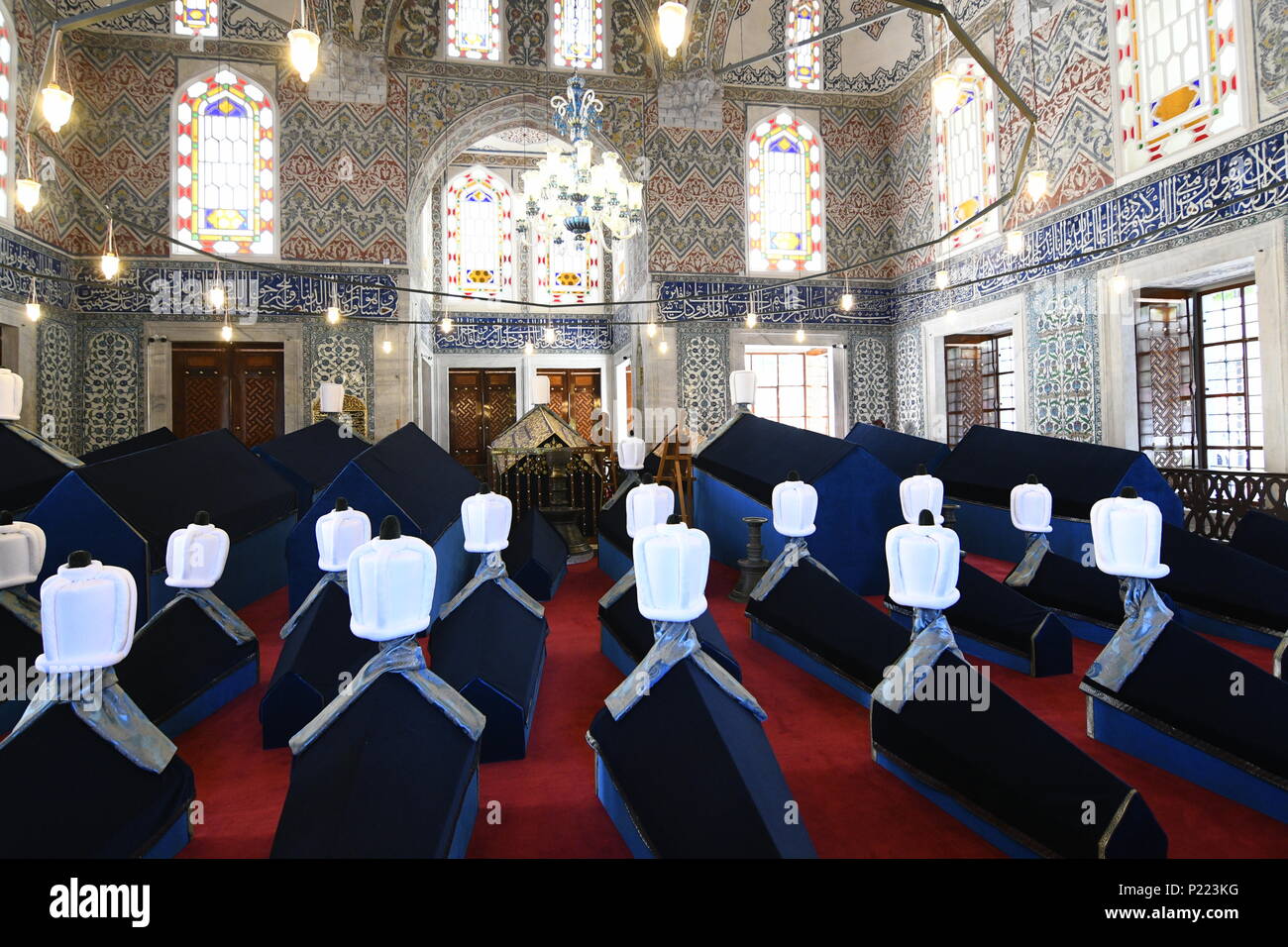 Istanbul, Turkey. Sultan Ahmed I., his wife and three of his sons Osman ...