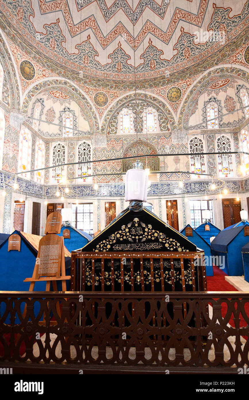 Istanbul, Turkey. Sultan Ahmed I., his wife and three of his sons Osman ...