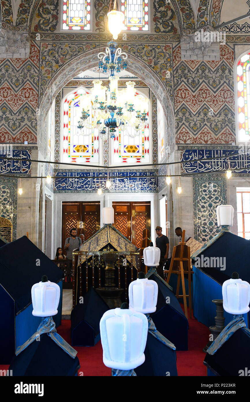 Istanbul, Turkey. Sultan Ahmed I., his wife and three of his sons Osman ...