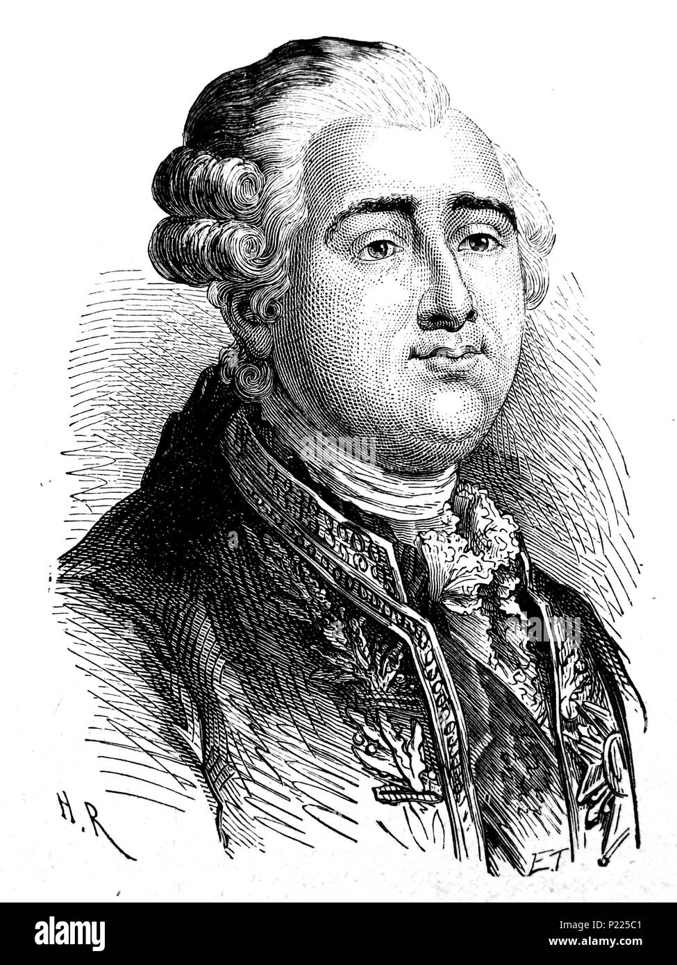 . Louis XVI 8 AduC 009 Louis XVI (1754-1793 Stock Photo - Alamy