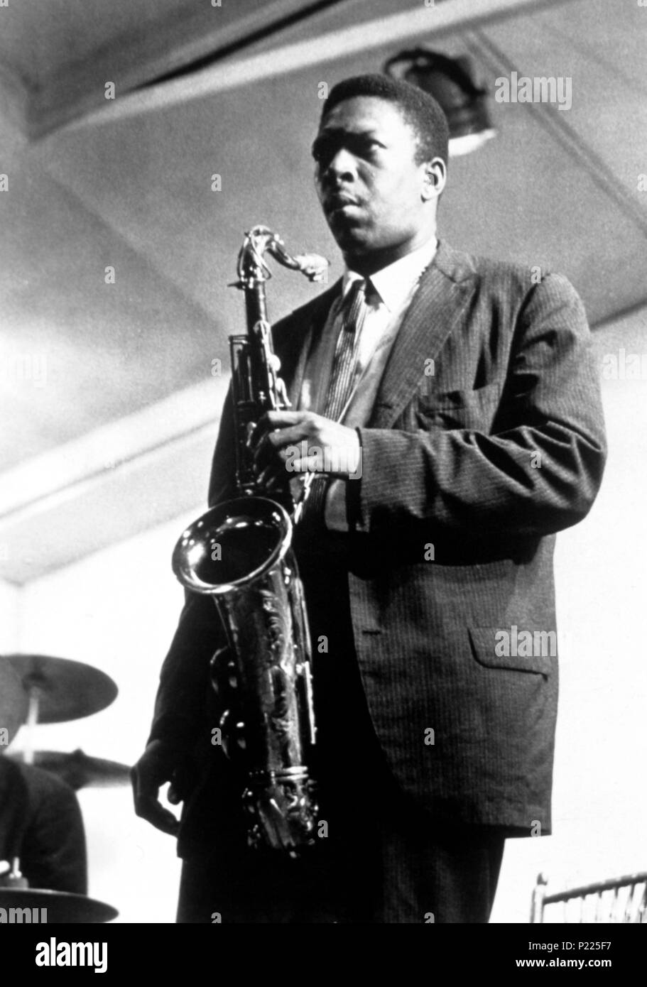 El saxofonista y compositor de jazz John Coltrane Stock Photo - Alamy