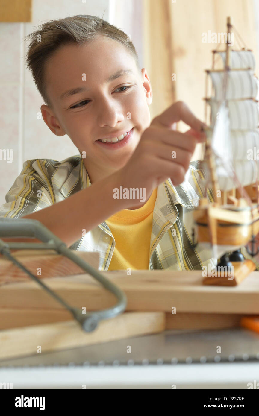 Child model boat hi-res stock photography and images - Alamy
