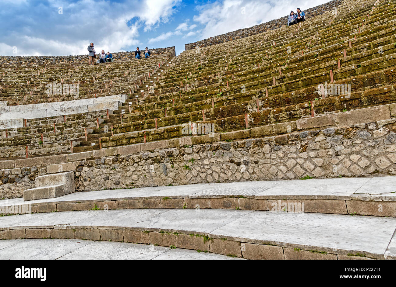 NAPLES, ITALY-MARCH 23, 2018: Ruins of Pompeii - Ancient Roman ...