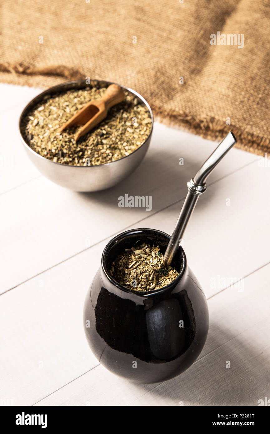 yerba mate drink Stock Photo - Alamy