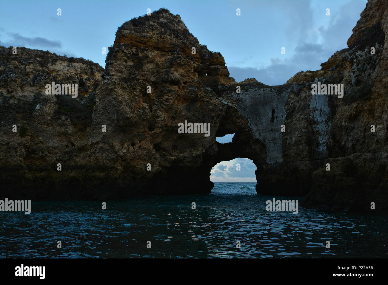 Amazing and unique cliffs formation with sea arches, grottos and ...