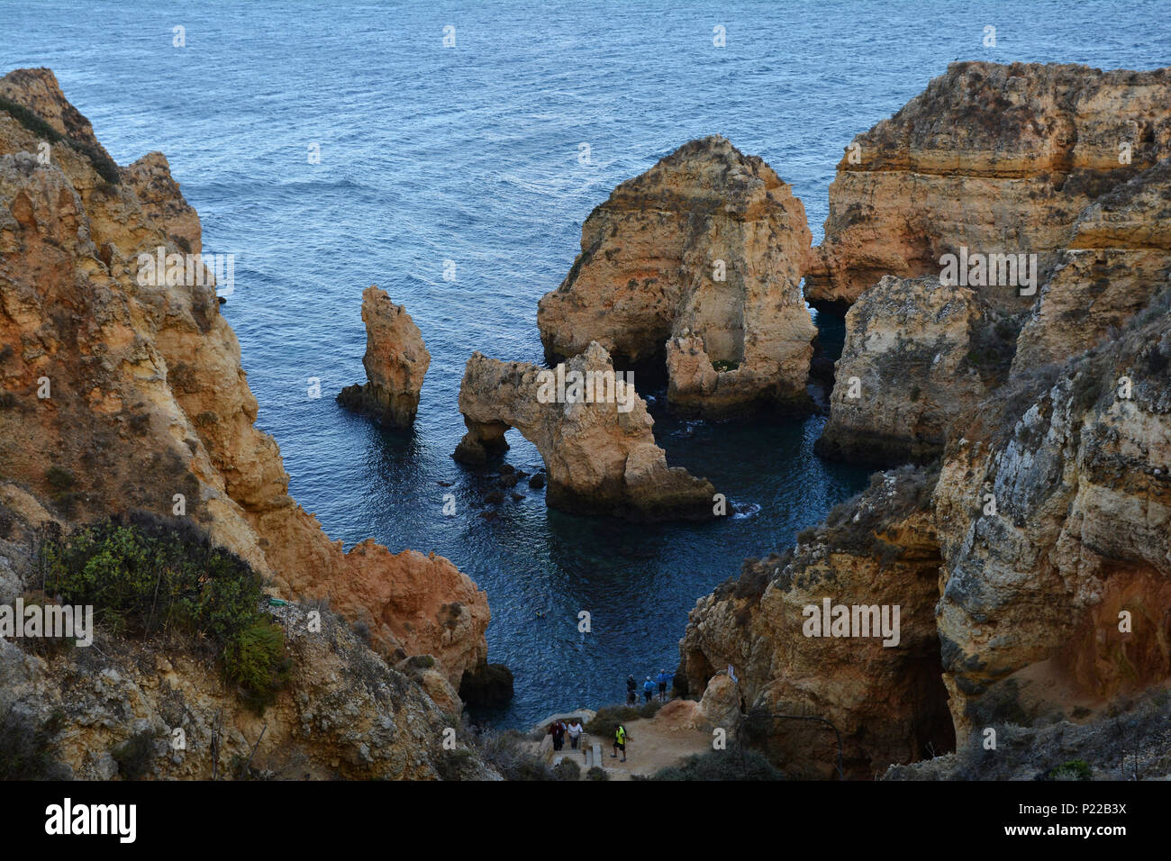 Amazing and unique cliffs formation with sea arches, grottos and ...