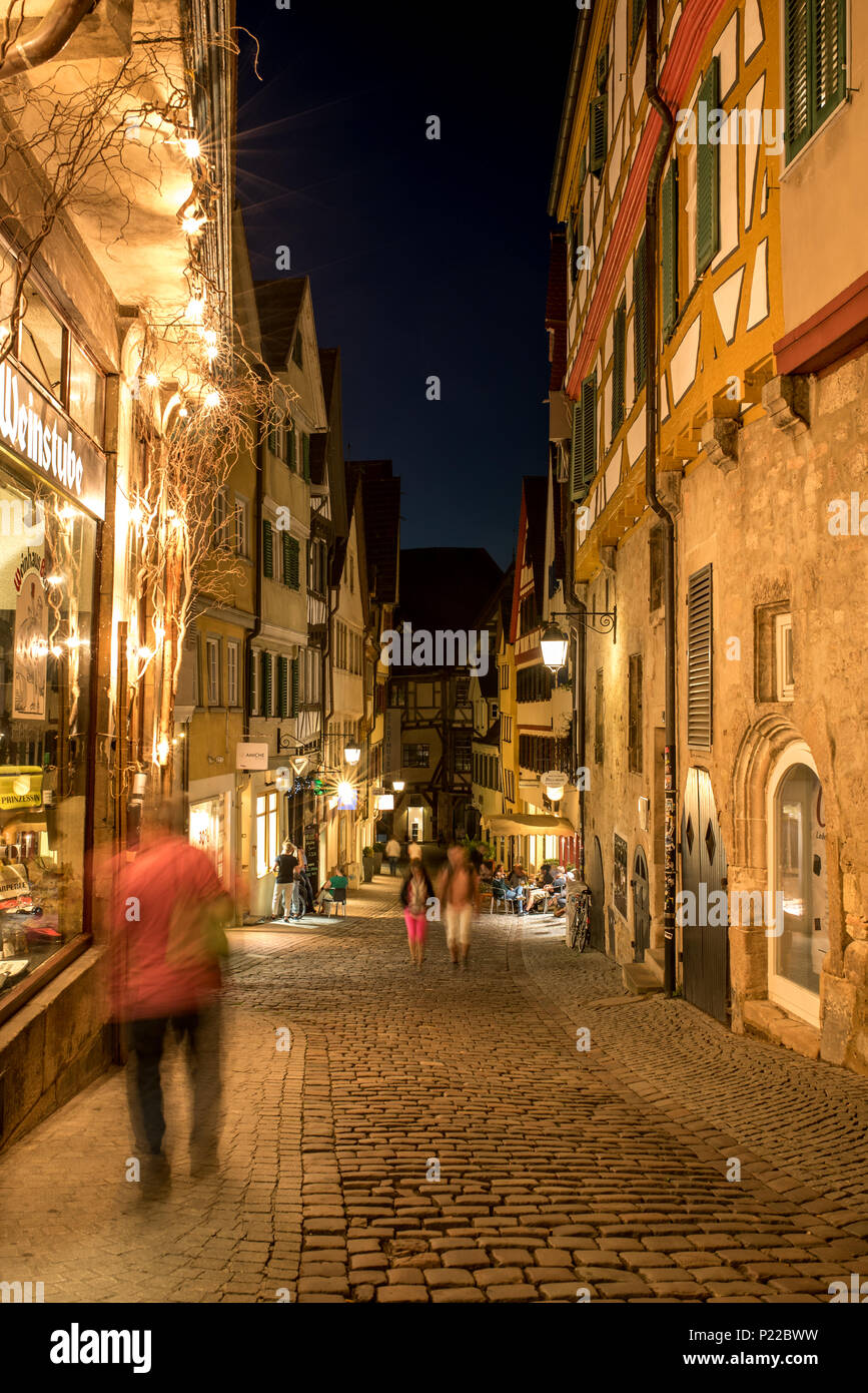 evening in a traditional german town Stock Photo - Alamy