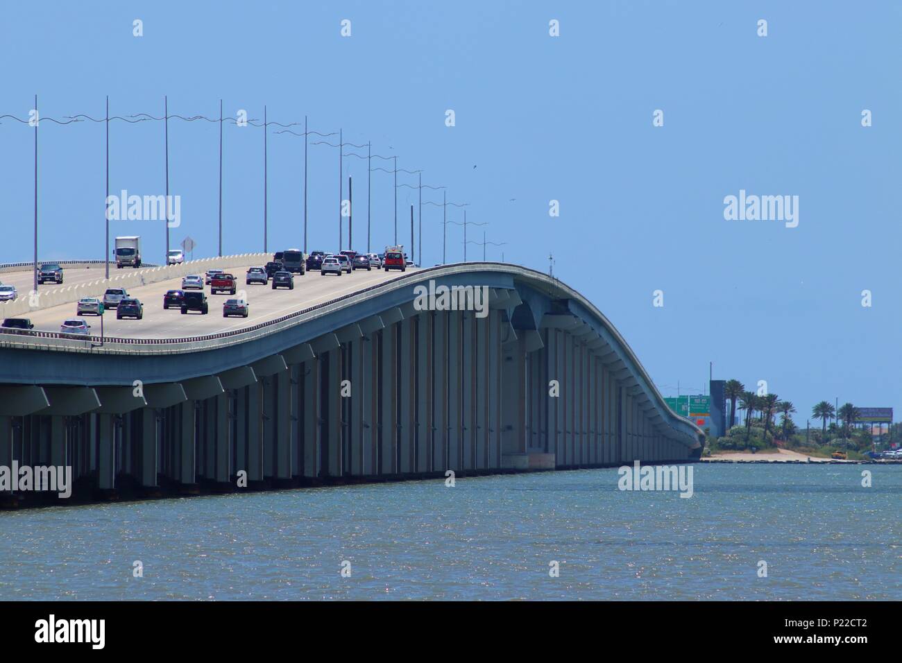 Highway Bridge In Texas United States Of America Gulf Freeway