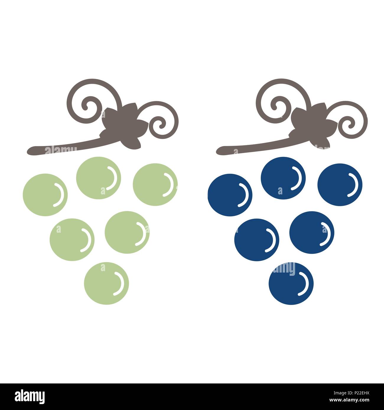 Abstract vector icon grapes symbol Stock Vector Image & Art - Alamy