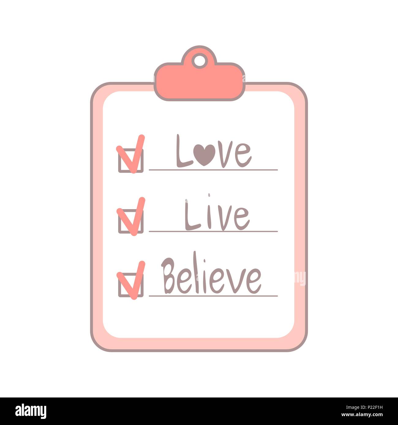 cute lovely vector clipboard isolated on white background Stock Vector ...