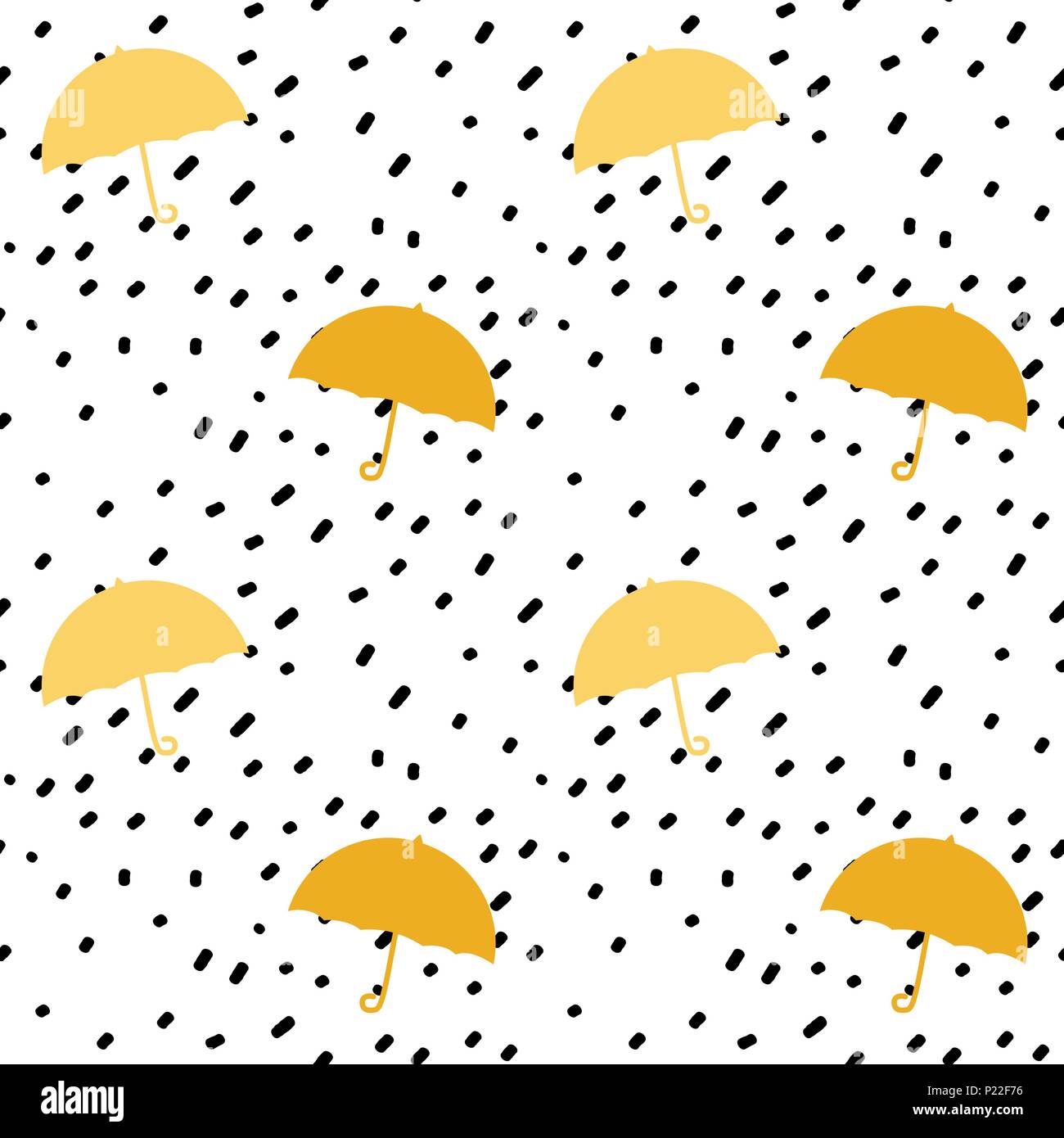 black hand drawn confetti on white background seamless vector pattern ...