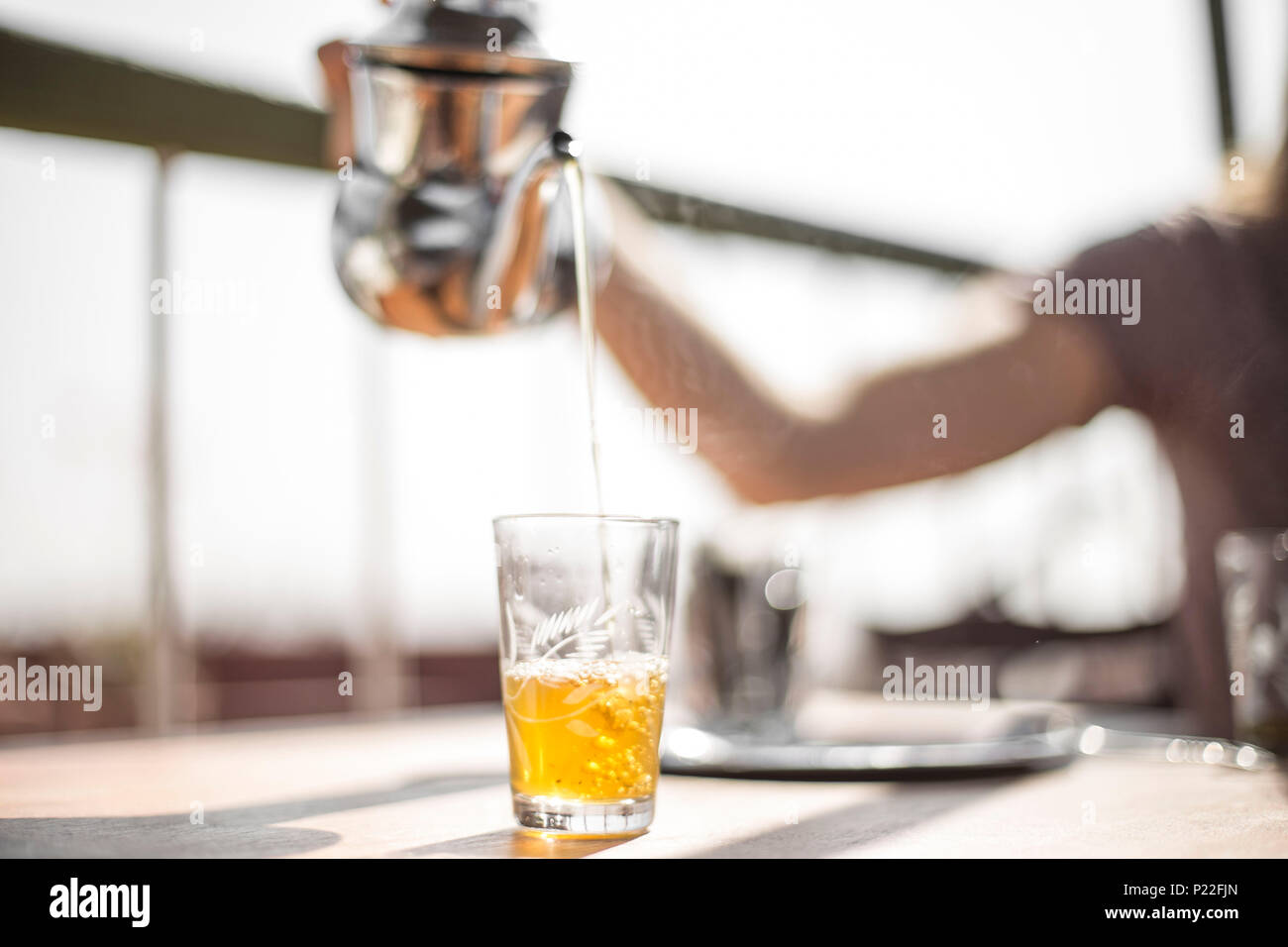 Morocco, Marrakech, tea break Stock Photo - Alamy
