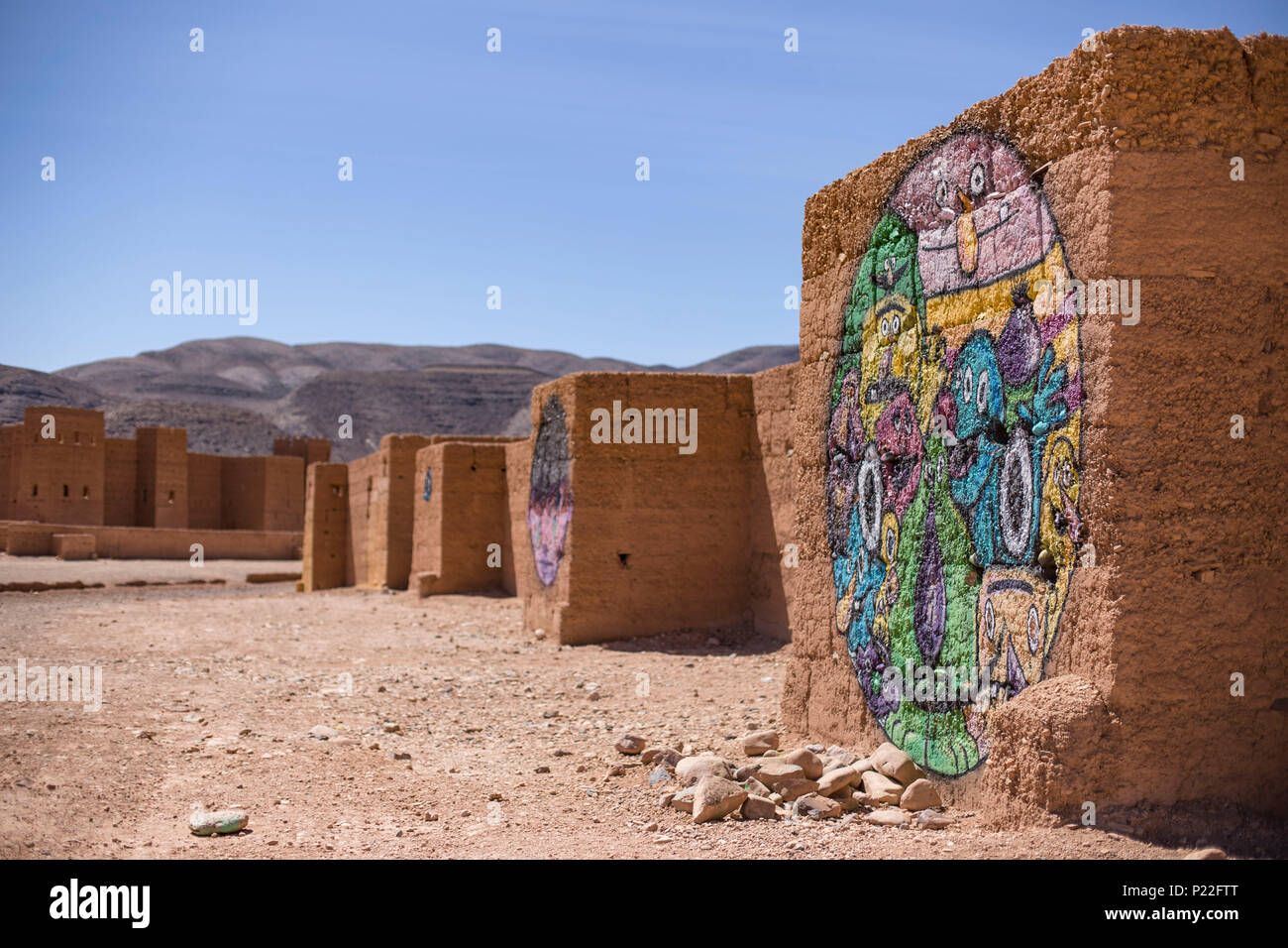 Morocco, Agdz, Kasbah Tamnougalt Stock Photo - Alamy