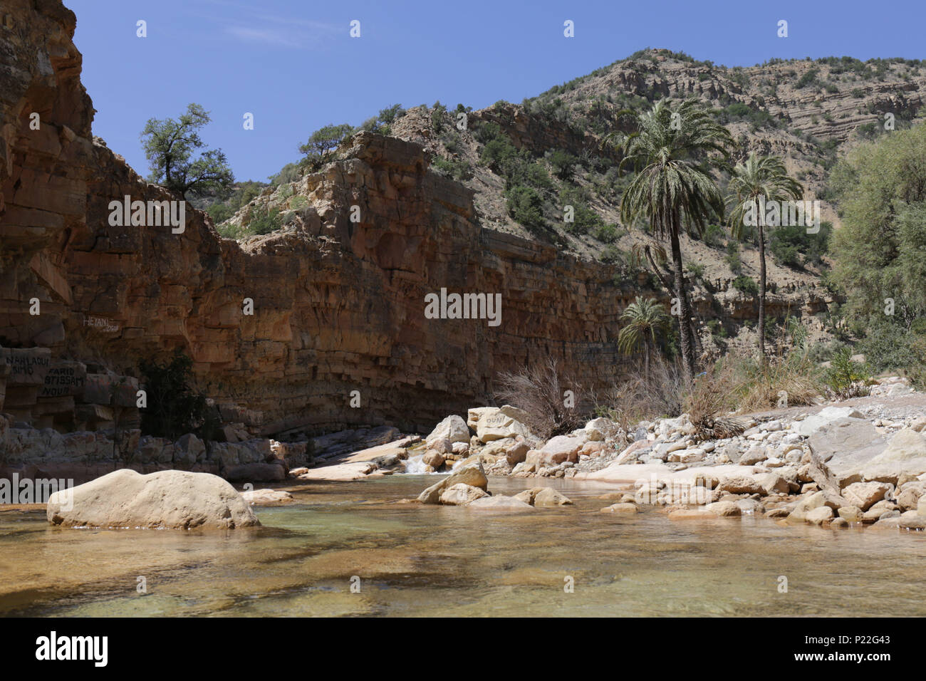 Morocco, river in the Vallee du Paradis Stock Photo - Alamy
