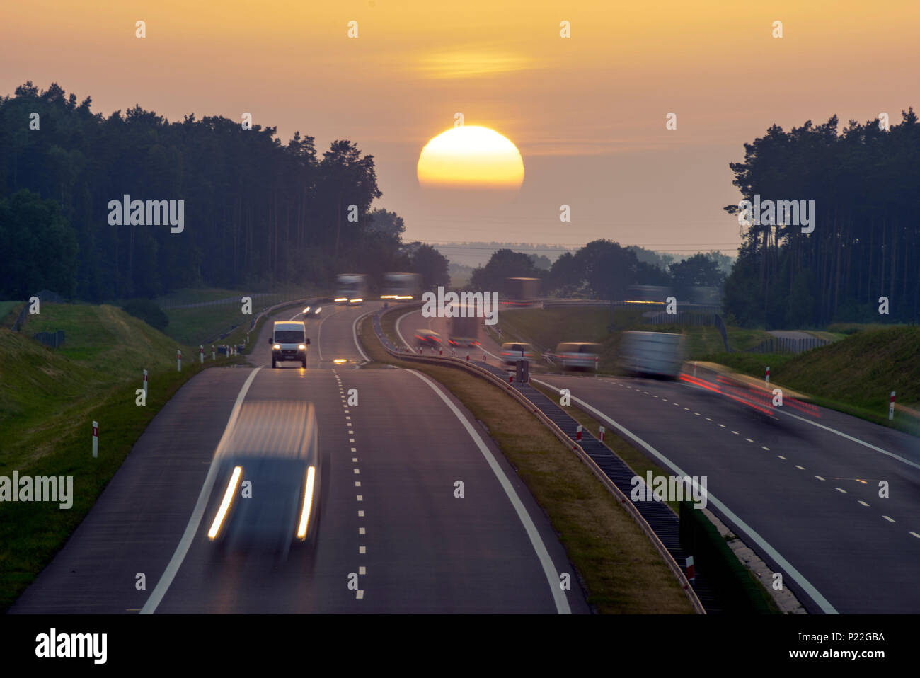 Polish highway hi-res stock photography and images - Alamy