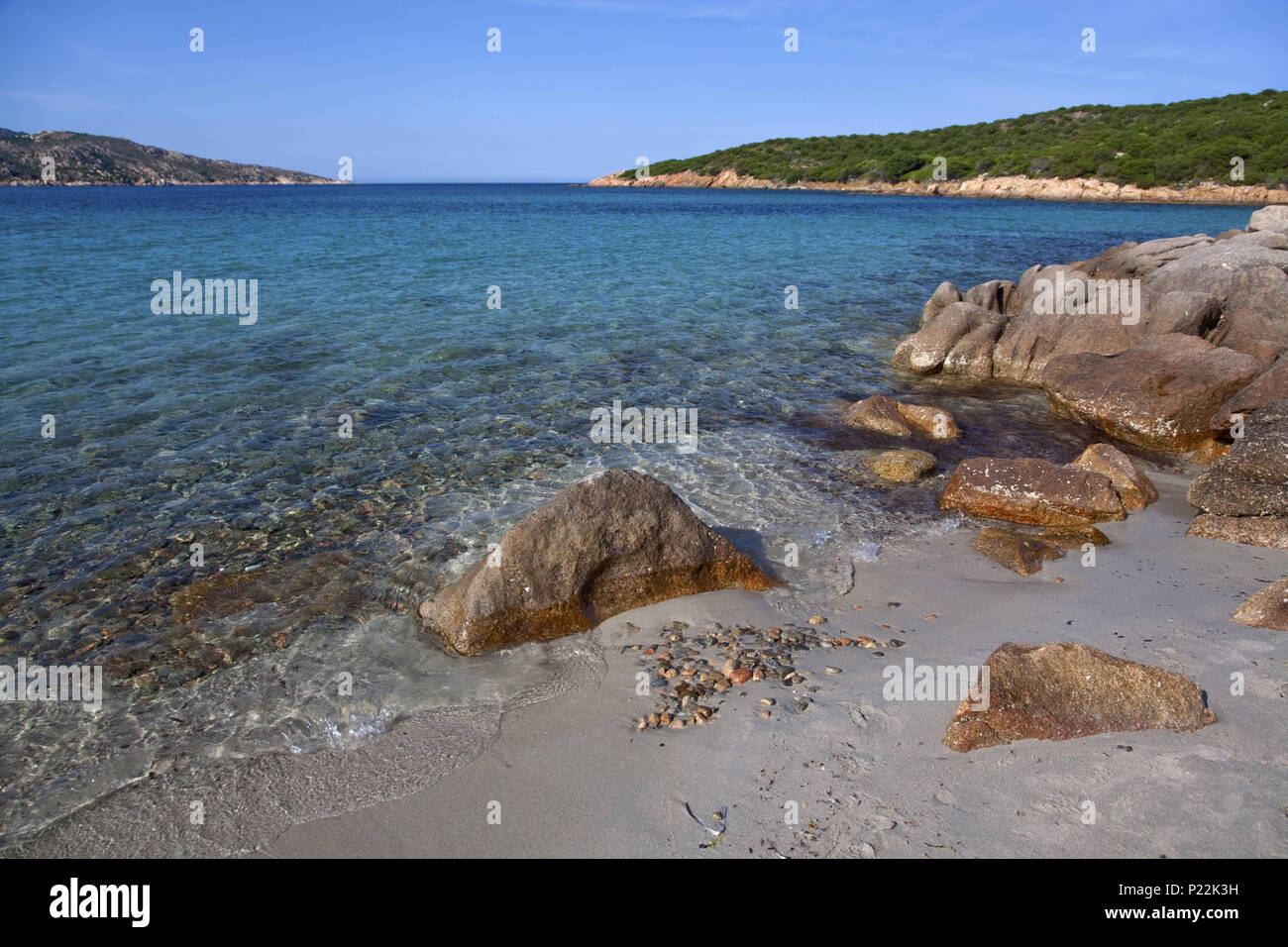Beach in the Cala Portese, Isola Caprera, La Maddalena, Maddalena ...