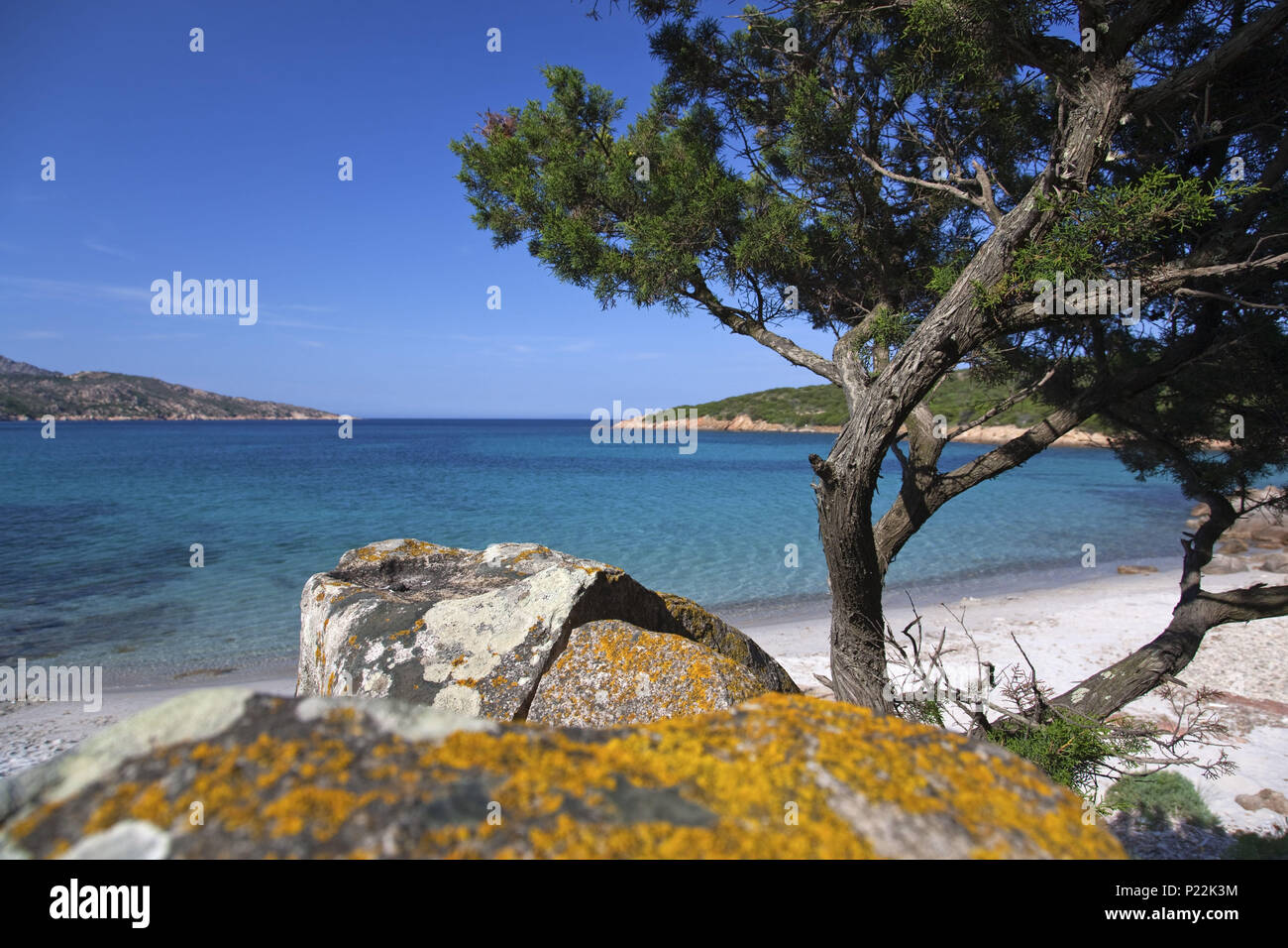 Beach in the Cala Portese, Isola Caprera, La Maddalena, Maddalena ...