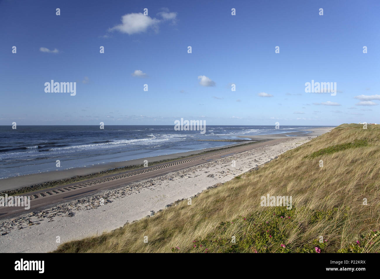 Beach on island Wangerooge, the East Frisians, Lower Saxony, Germany ...