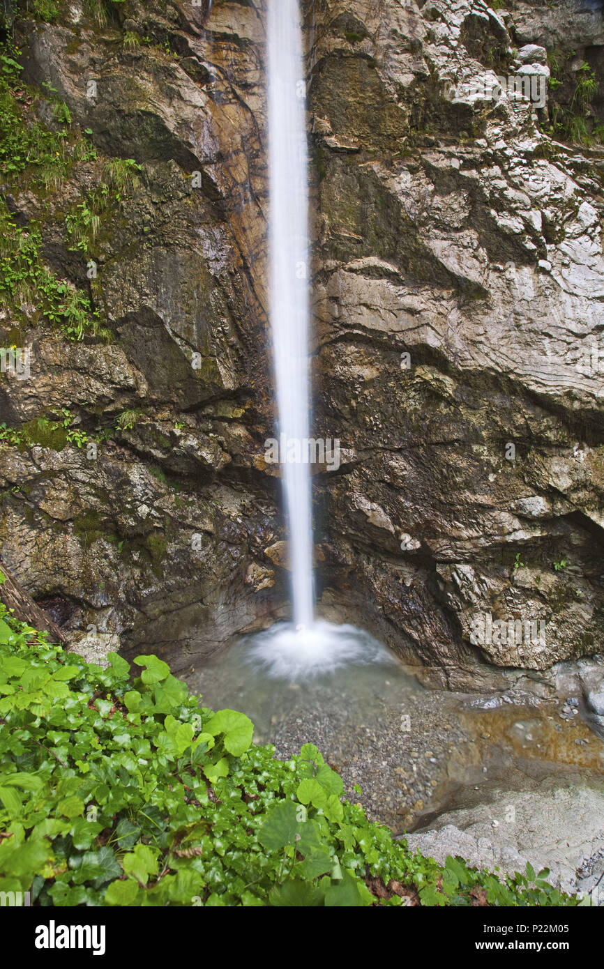 Kessel waterfalls near Kochel am See, Upper Bavaria, Bavaria, Germany ...