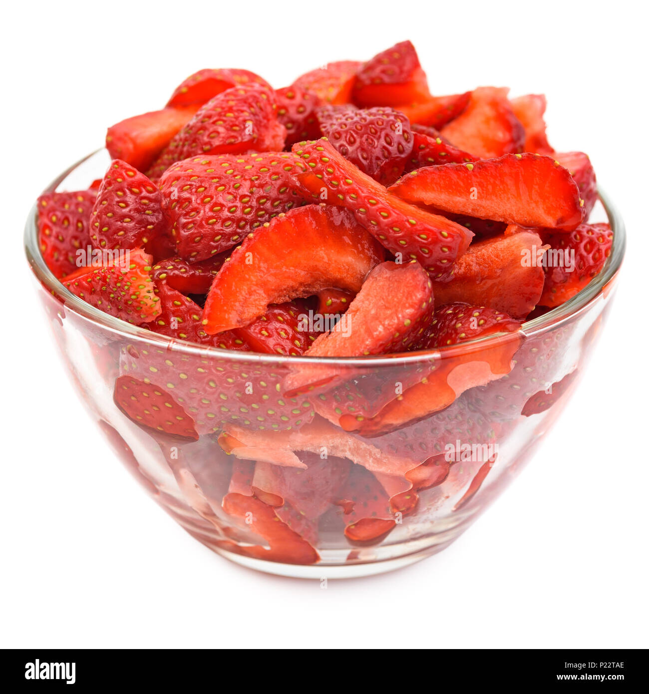 Cut strawberries Cut Out Stock Images & Pictures - Alamy