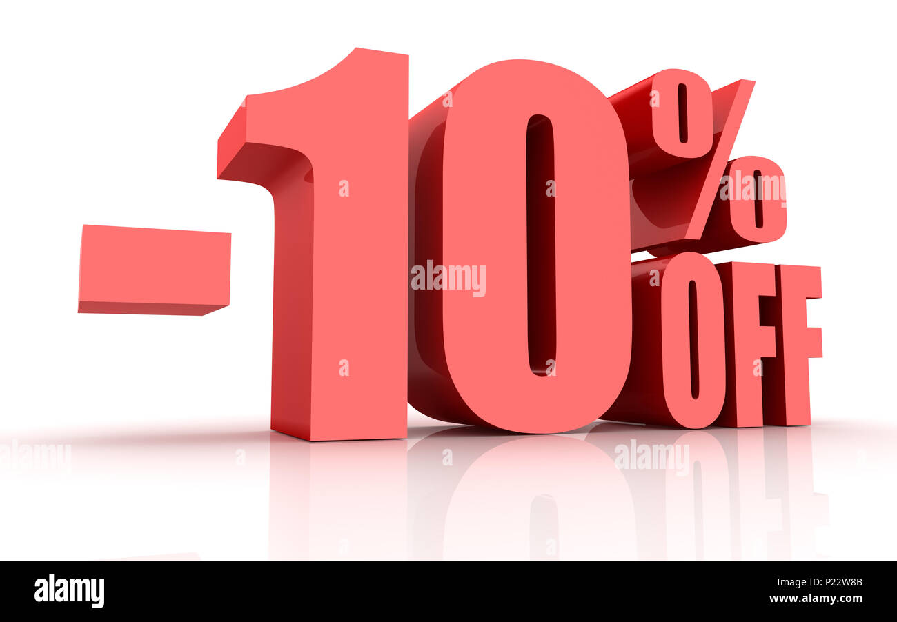 10 percent symbol 3d hi-res stock photography and images - Alamy