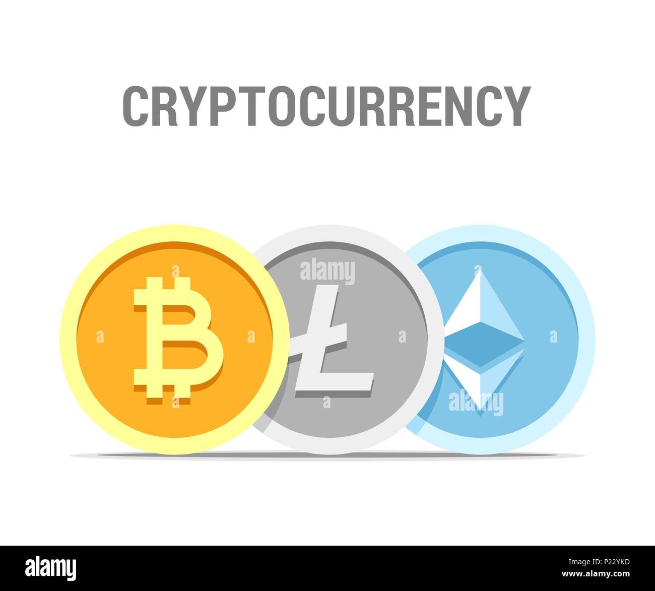 Cryptocurrency coins hi-res stock photography and images - Alamy