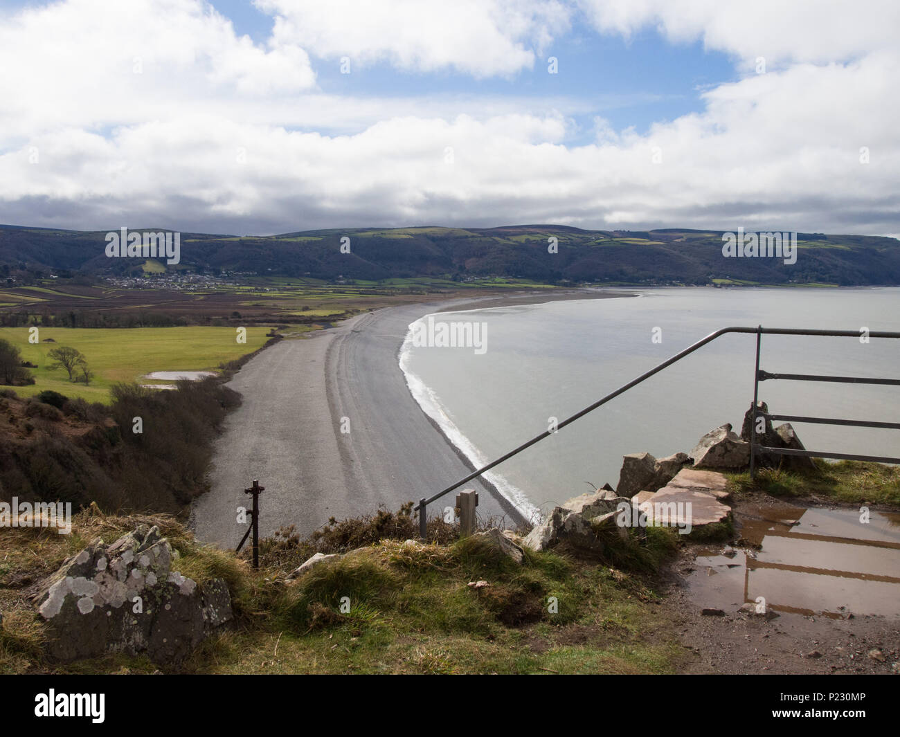 Porlock Bay, West Somerset, From Hurlstone Point Stock Photo - Alamy