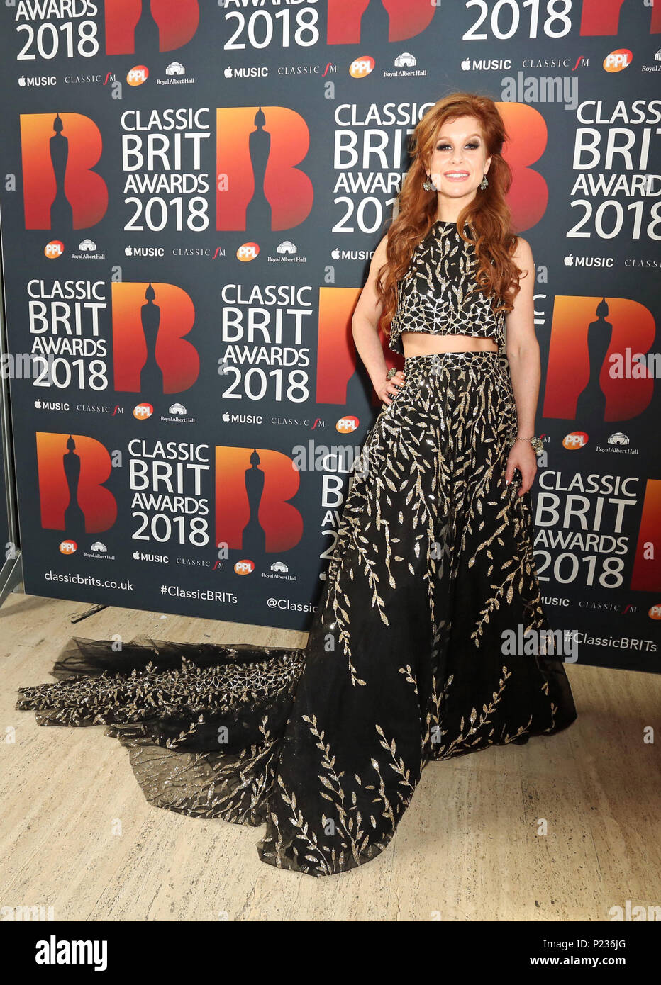 Cassidy Janson arrives at the Classic Brit Awards 2018, at the Royal ...