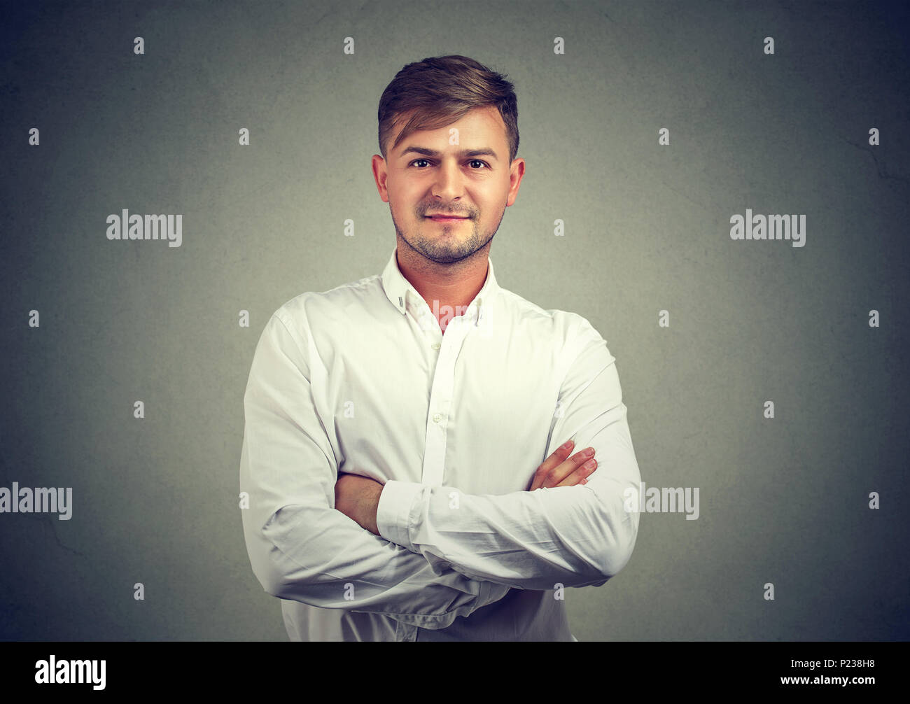 Man standing confidently hands in hi-res stock photography and images ...