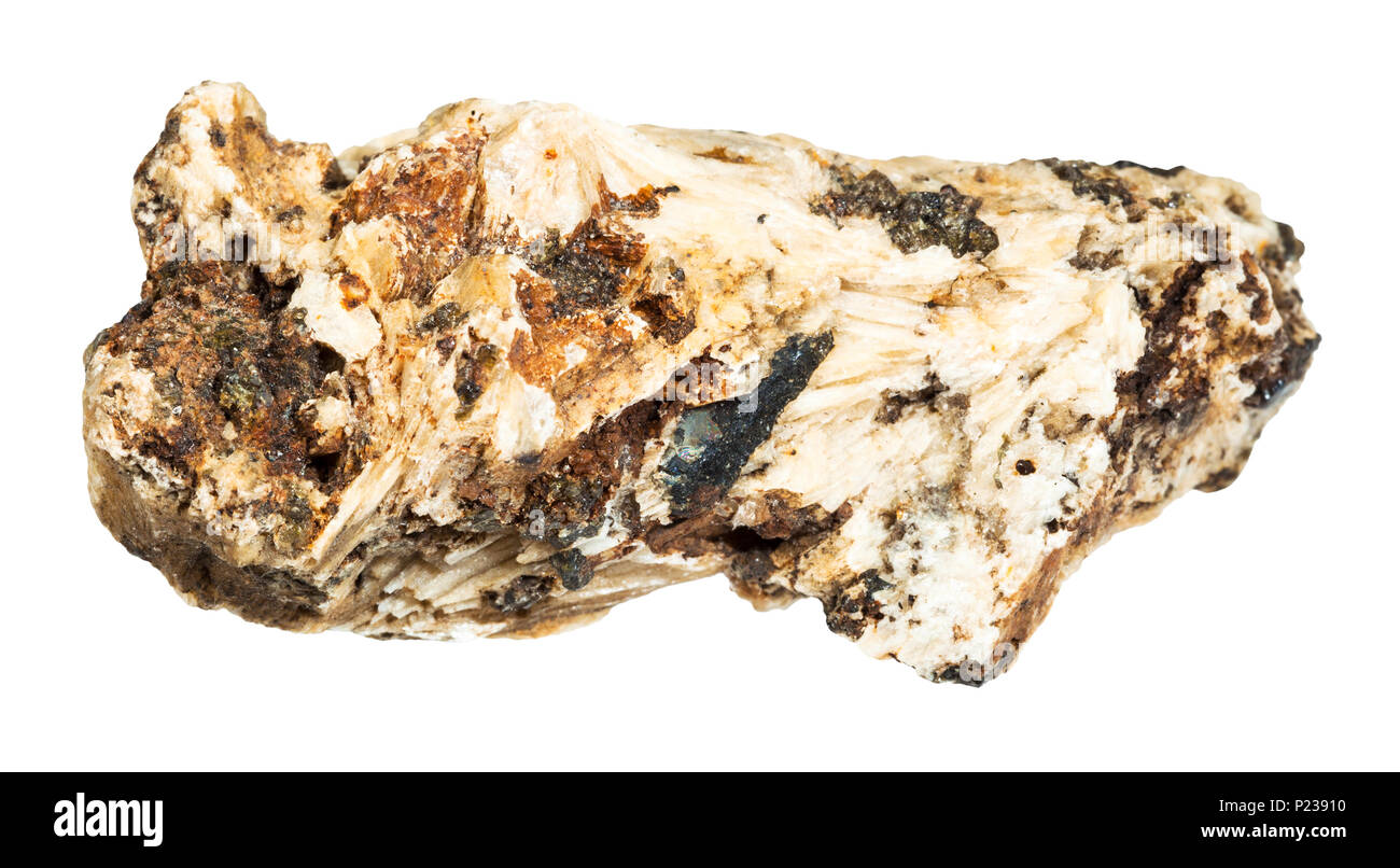 macro shooting of natural mineral - black crystals of Perovskite stone ...