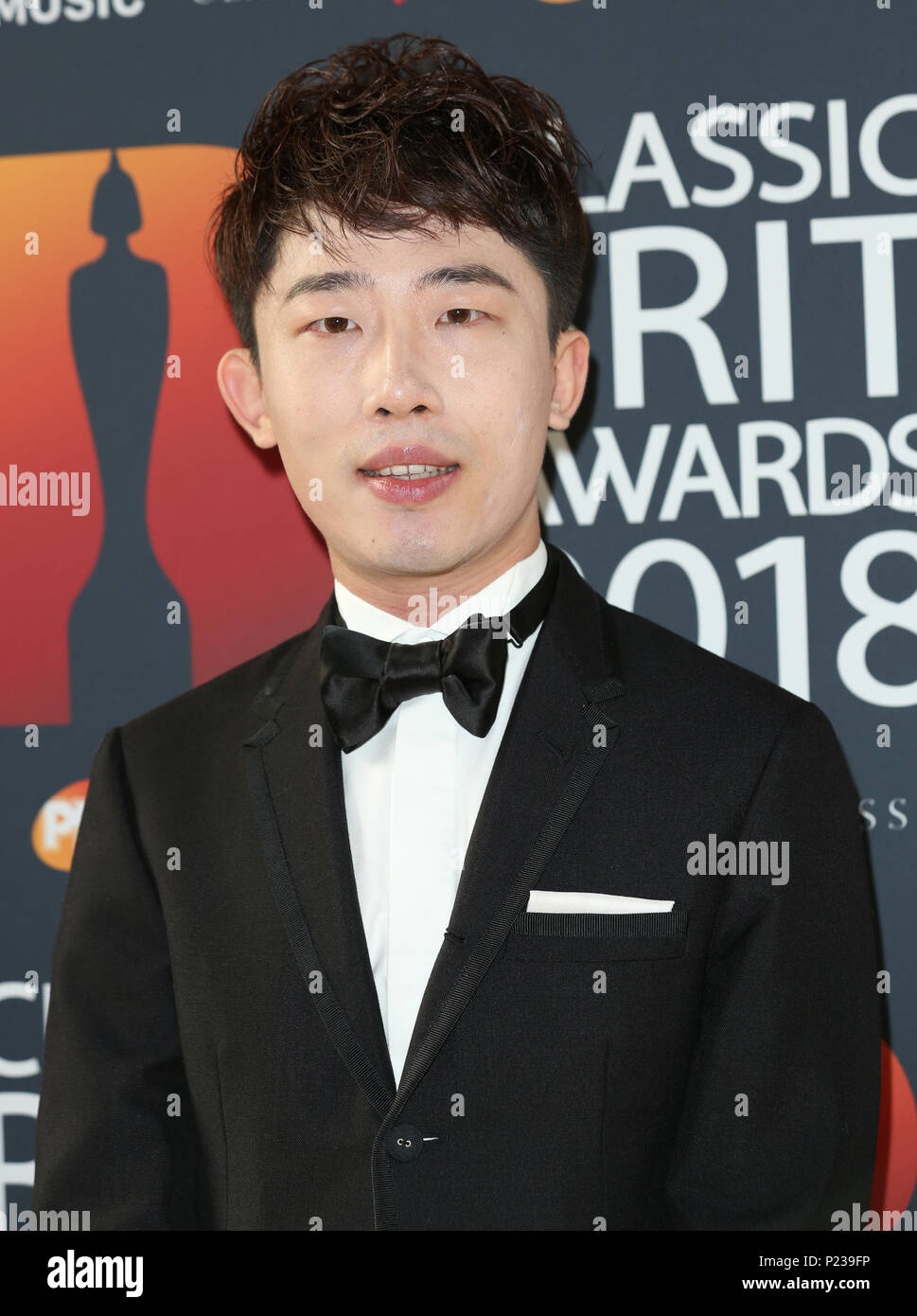 Ji Liu arrives at the Classic Brit Awards 2018, at the Royal Albert ...