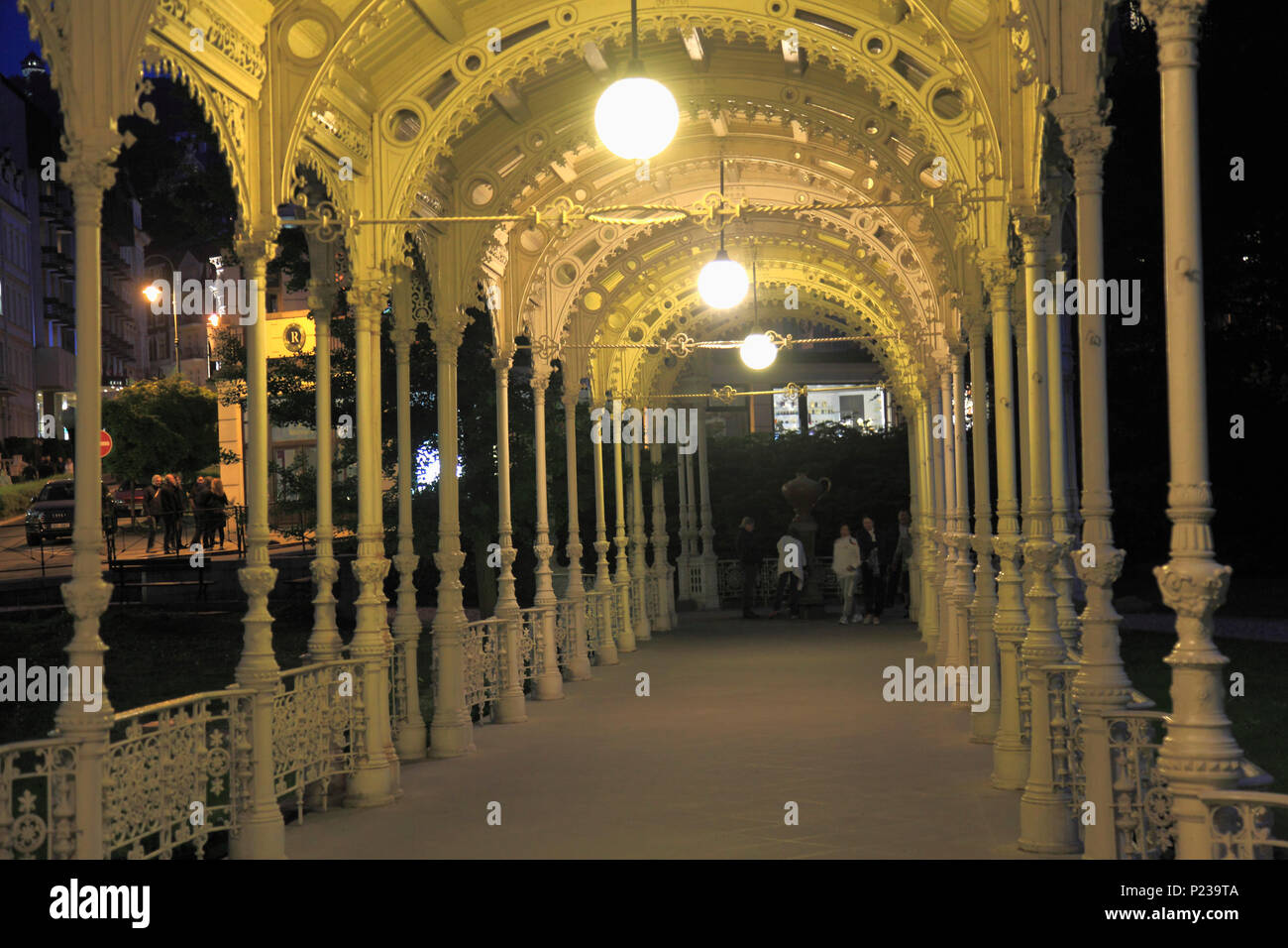 Czech Republic, Karlovy Vary, Park Colonnade Stock Photo - Alamy
