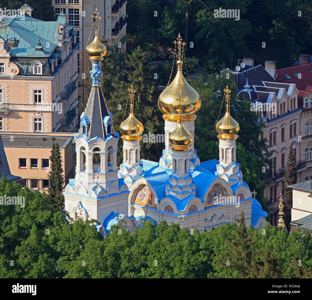 Czech Republic, Karlovy Vary, St Peter and Paul, orthodox cathedral ...