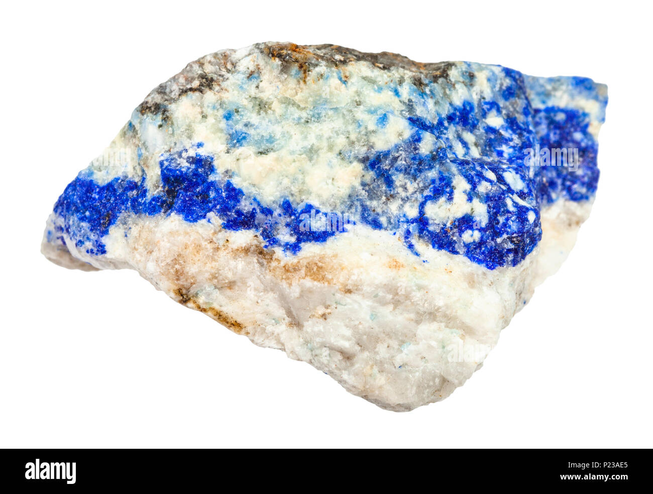 macro shooting of natural mineral - rough Lazurite (Lapis Lazuli ...