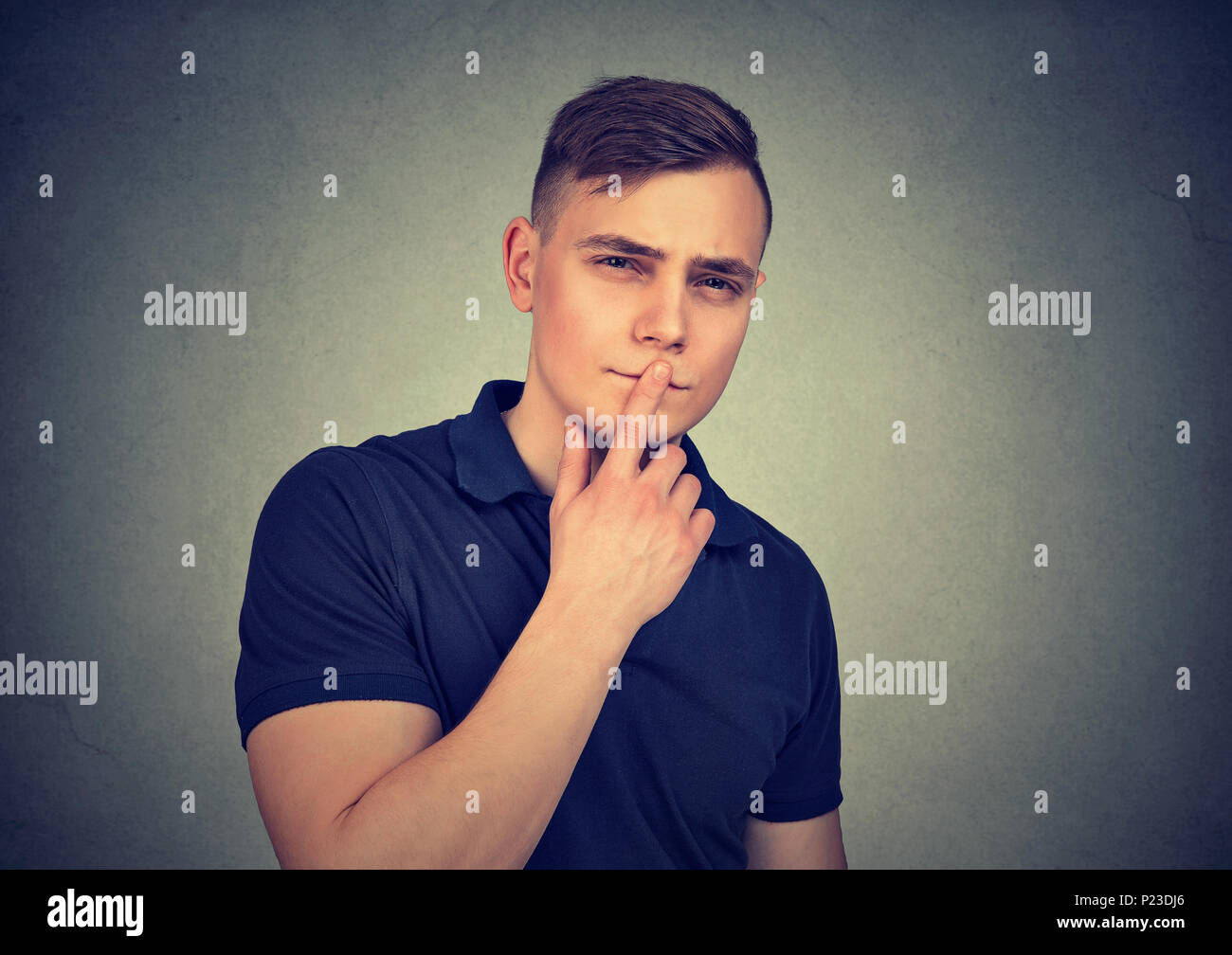 Doubtful person hi-res stock photography and images - Alamy