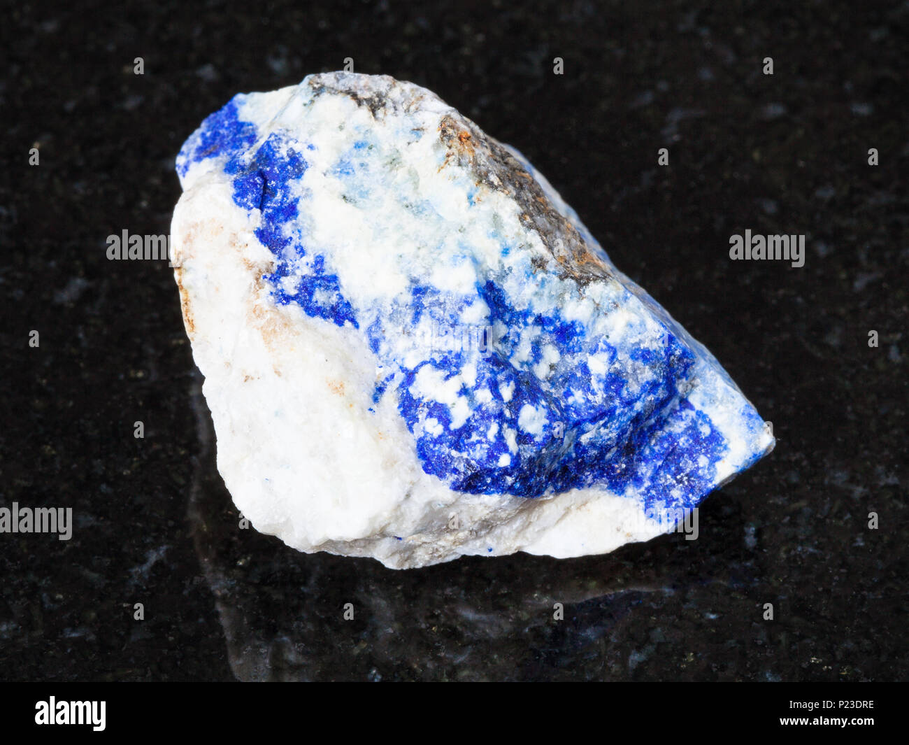 macro shooting of natural mineral - rough Lazurite (Lapis Lazuli ...