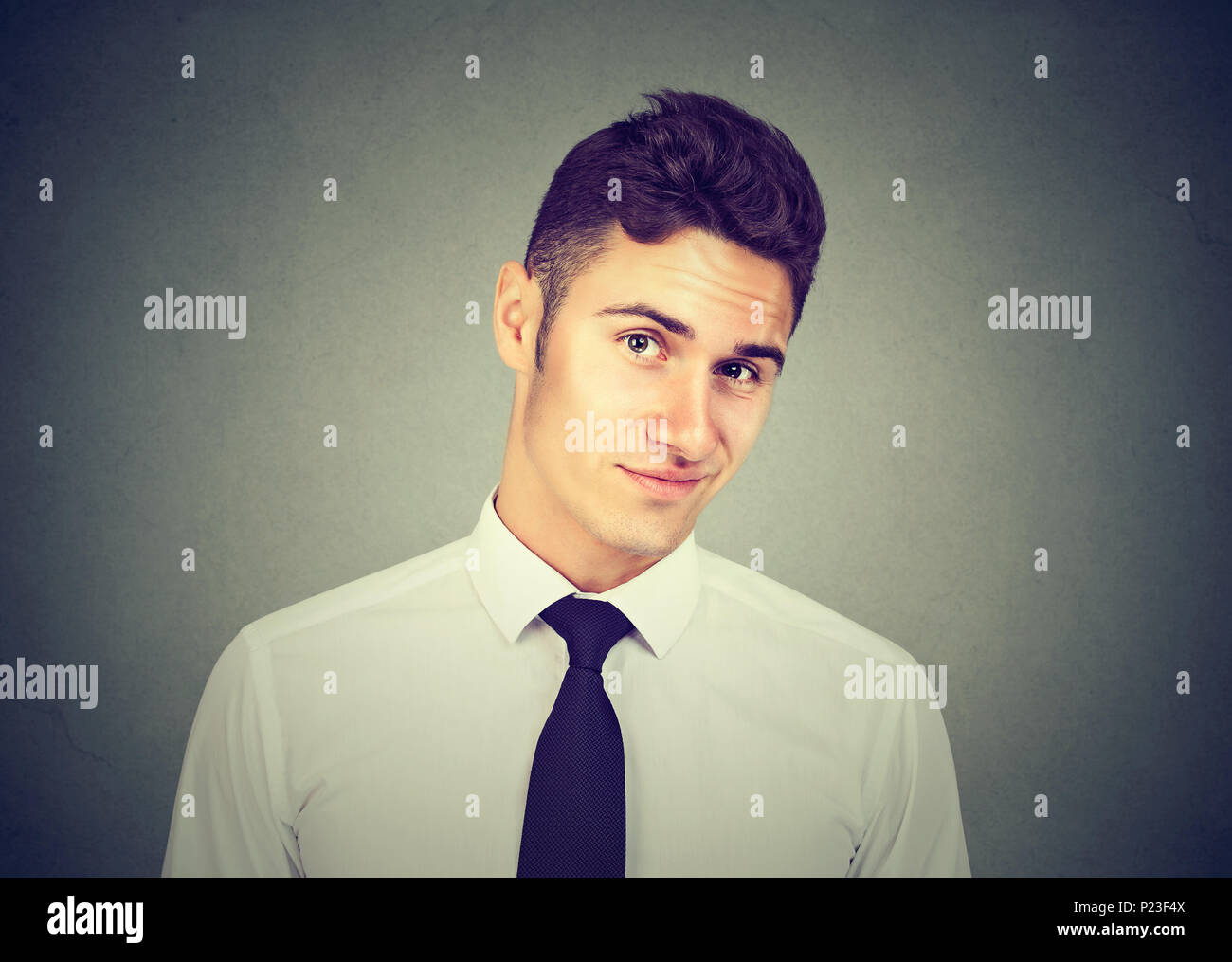 Doubtful face hi-res stock photography and images - Alamy