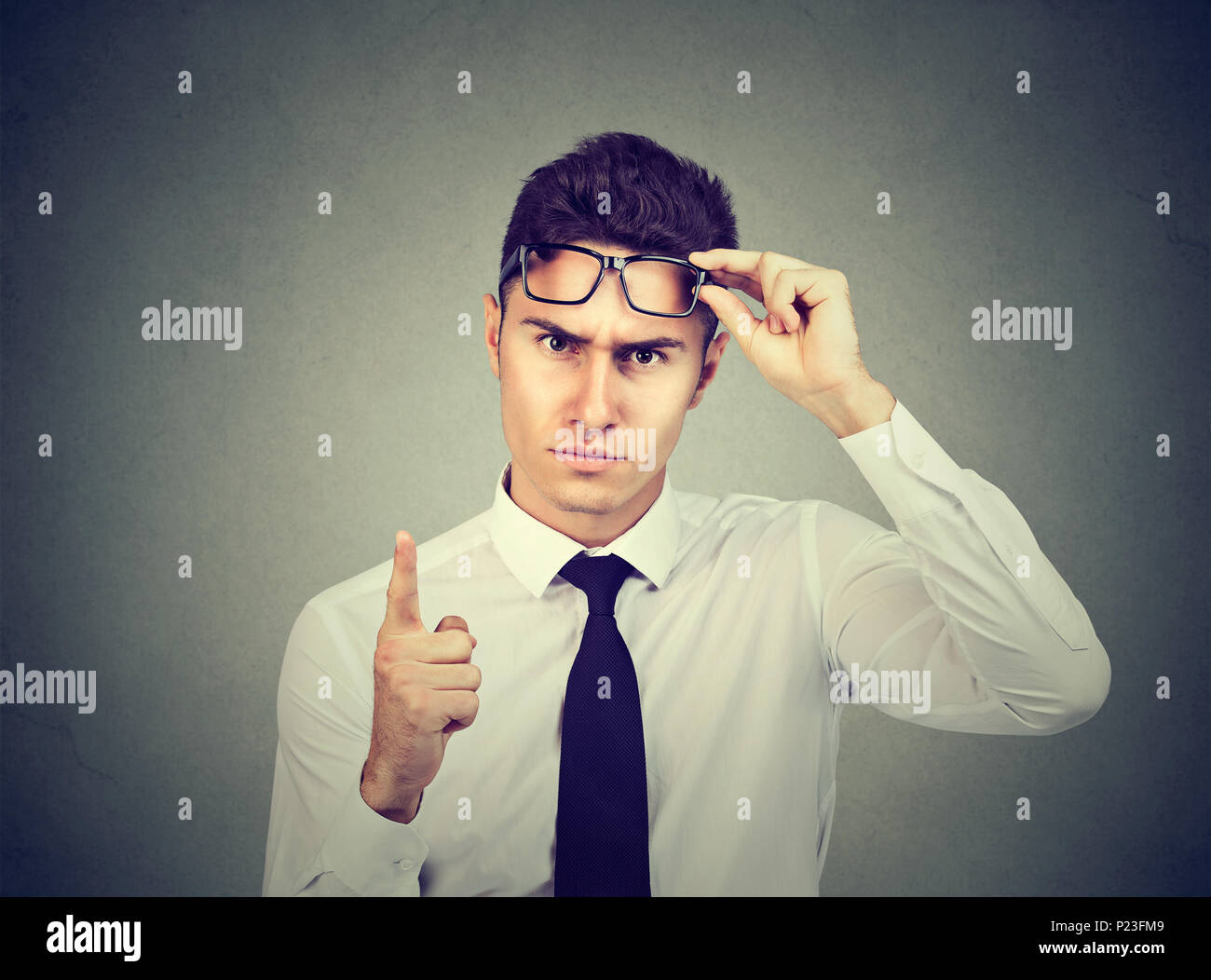 Angry irritated young business hi-res stock photography and images - Alamy