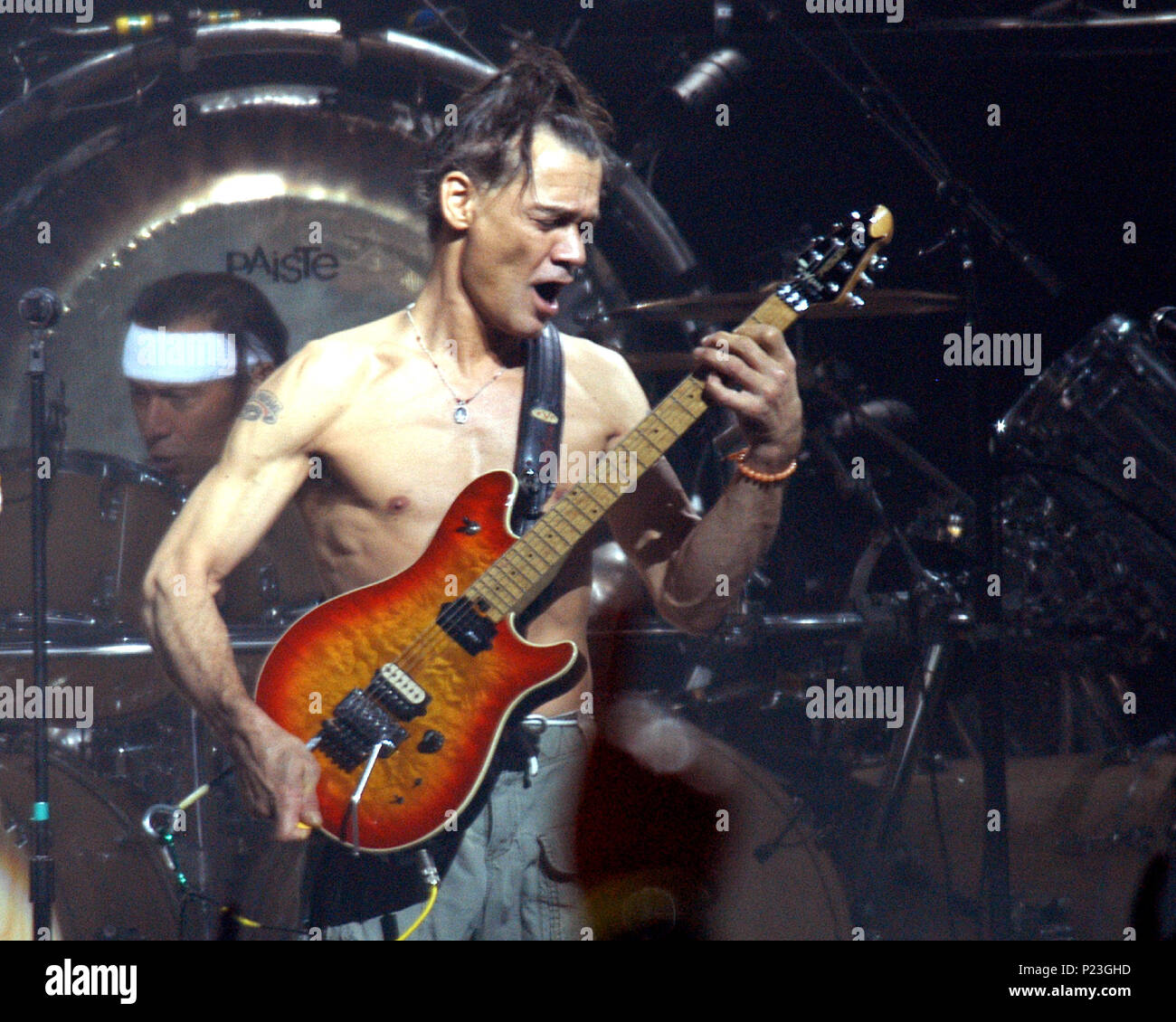 GREENSBORO, NC - June 11: Alex and Eddie Van Halen perform at the first ...