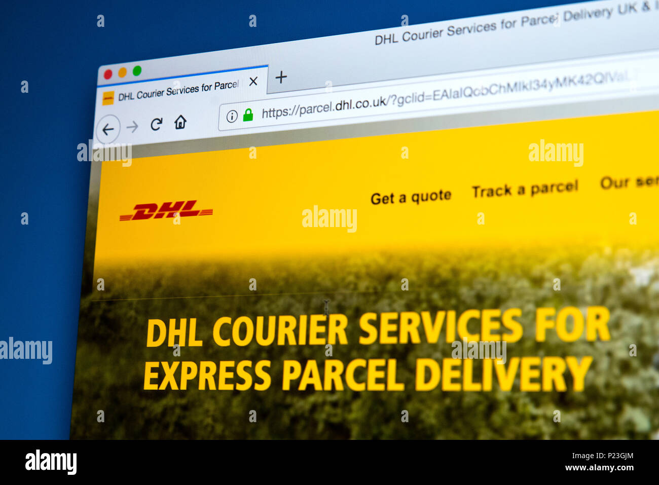 Dhl website hi-res stock photography and images - Alamy