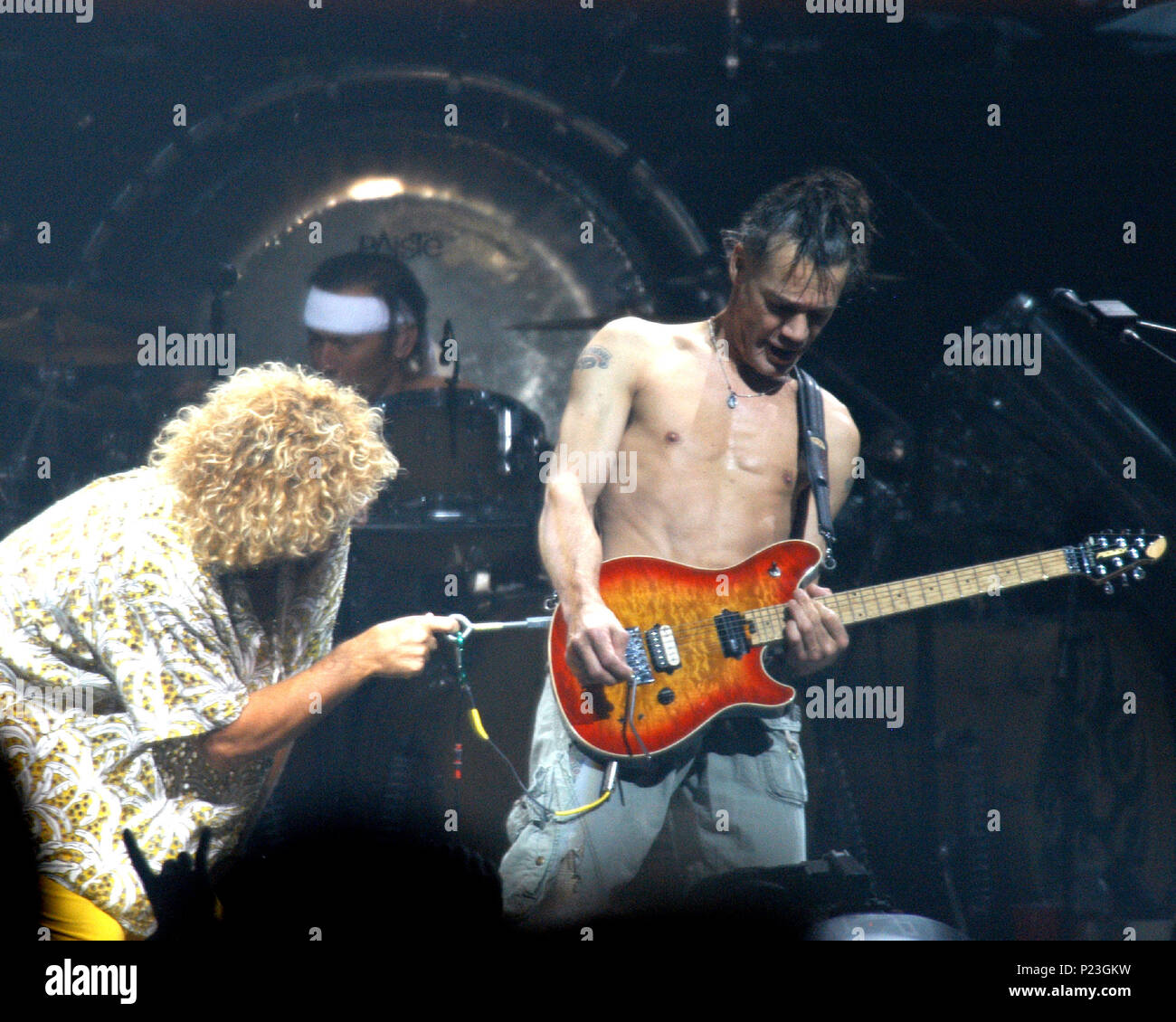GREENSBORO, NC - June 11: Sammy Hagar, Alex Van Halen, and Eddie Van ...